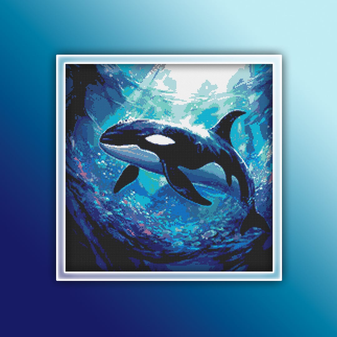 Orca Cross Stitch Pattern 3 Instant PDF Download - Killer Whale ...