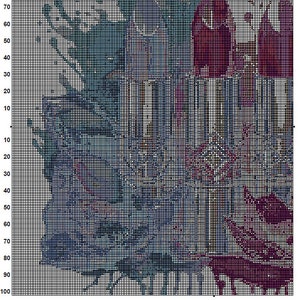 Lipstick Cross Stitch Pattern 1 Instant PDF Download - Makeup ...