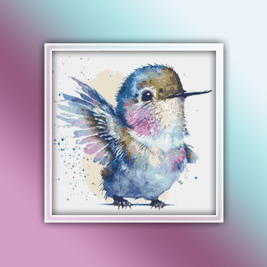 Hummingbird Cross Stitch Pattern 10 Instant PDF Download - Baby ...