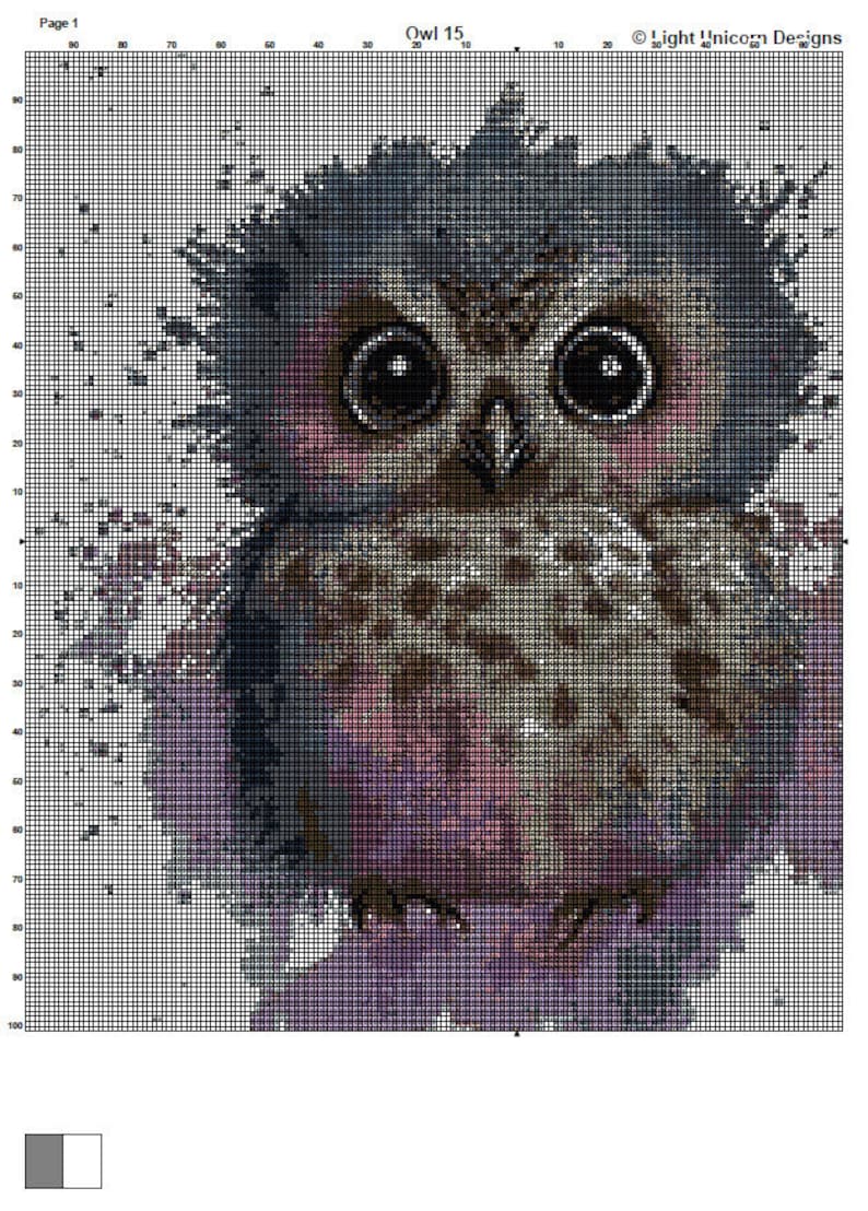 Owl Cross Stitch Pattern 15 Instant Download Instant PDF - Etsy