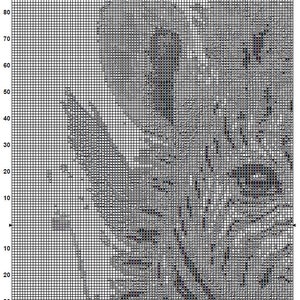 Zebra Cross Stitch Pattern 16 Instant PDF Download - Zebra Watercolor ...
