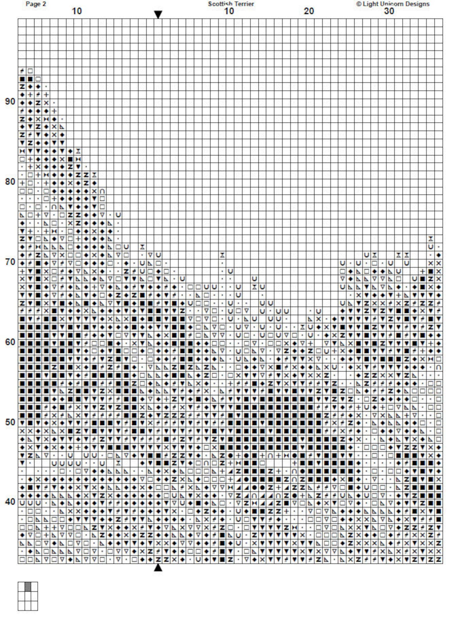 Scottish Terrier Cross Stitch Pattern 1 Instant PDF Download - Scottish ...