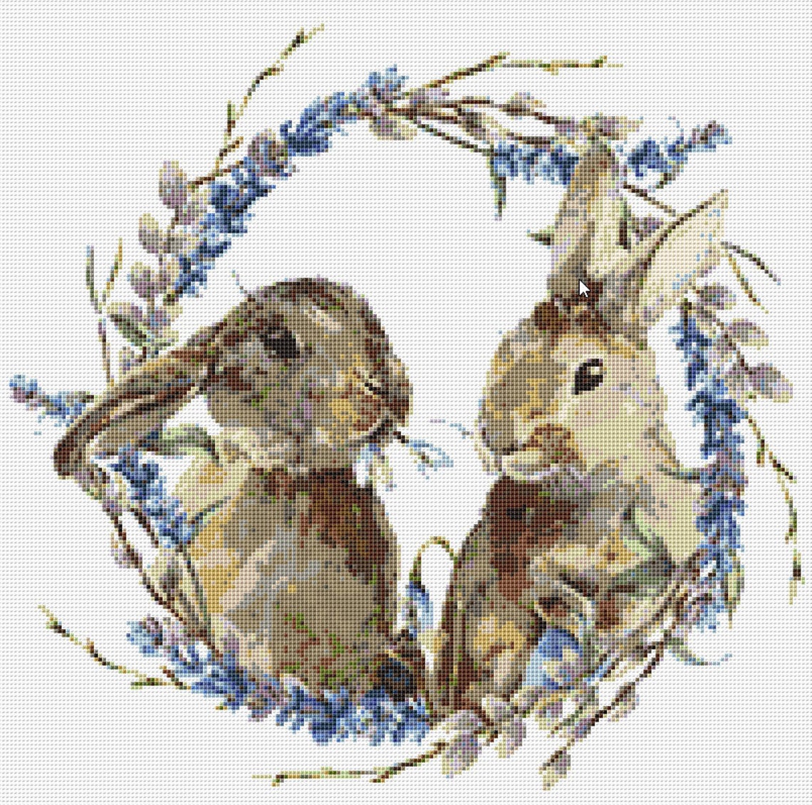 Bunnies Cross Stitch Pattern 1 Instant Download Instant PDF - Etsy