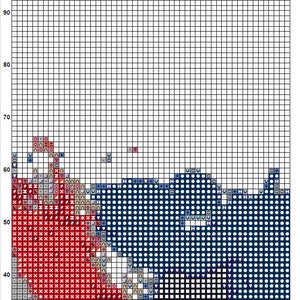 Union Jack Flag Cross Stitch Pattern 1 Instant PDF Download - UK Flag ...