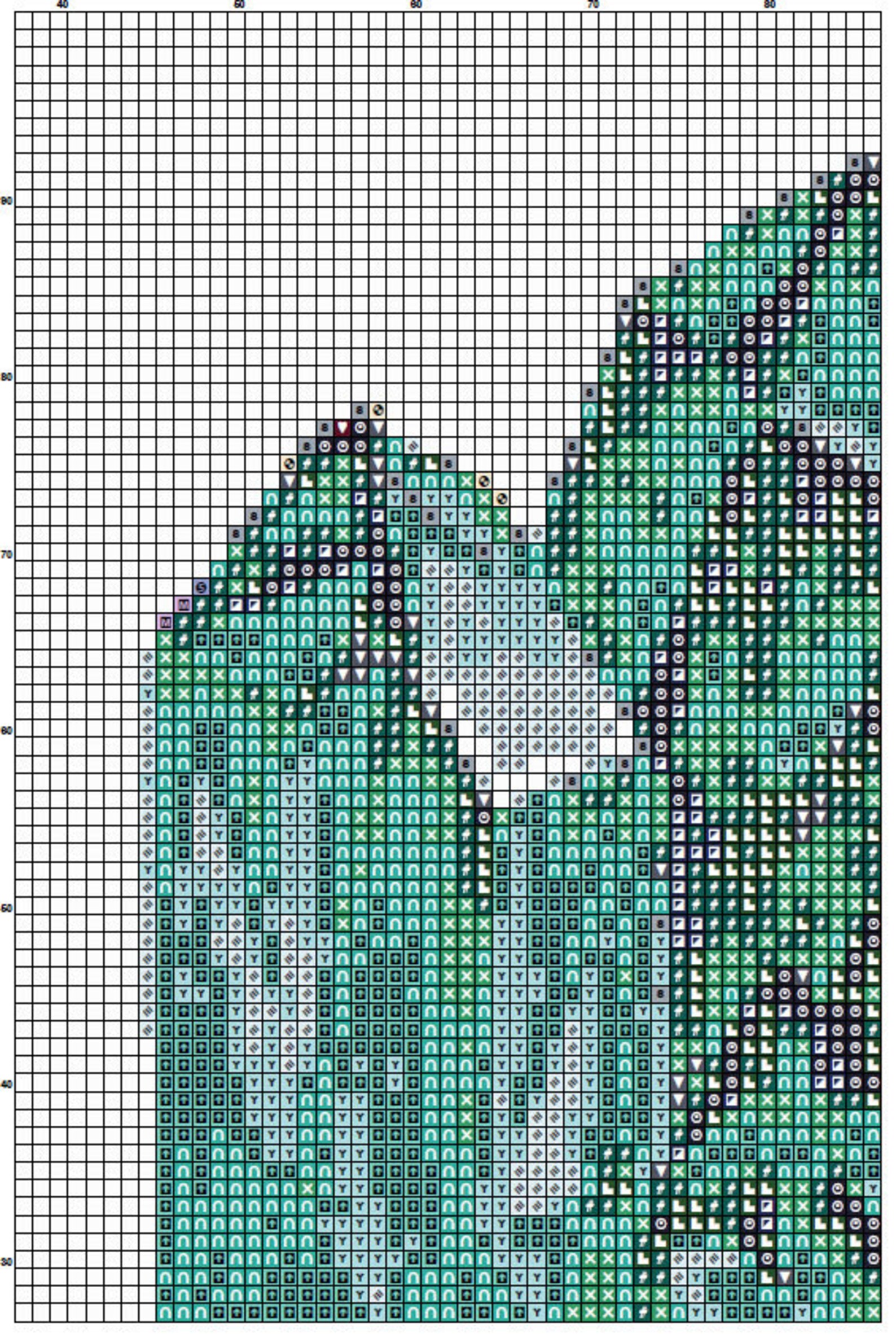 Crystals Cross Stitch Pattern 1 Instant PDF Download Crystal - Etsy