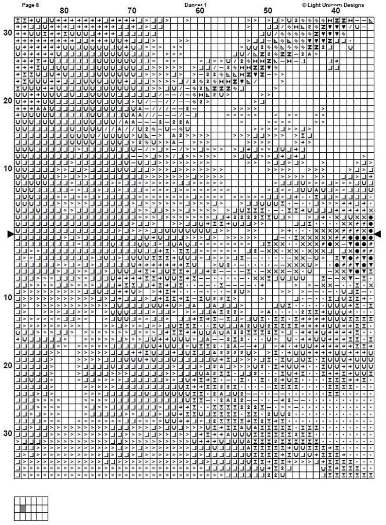 Dancer Cross Stitch Pattern 1 Instant PDF Download - Ballerina ...
