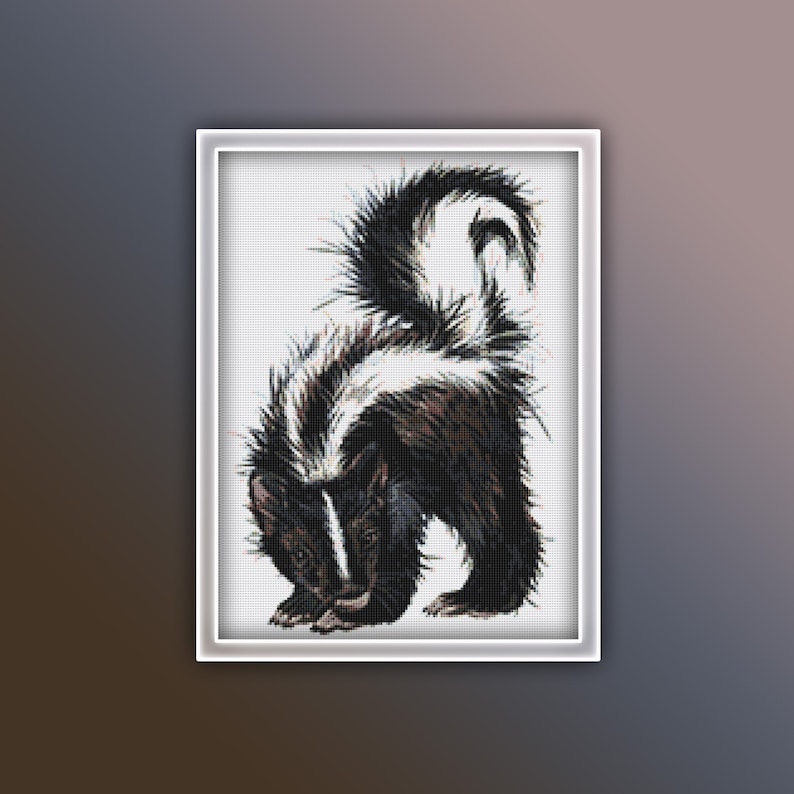 Skunk Cross Stitch Pattern 1 Instant Download Instant PDF - Etsy