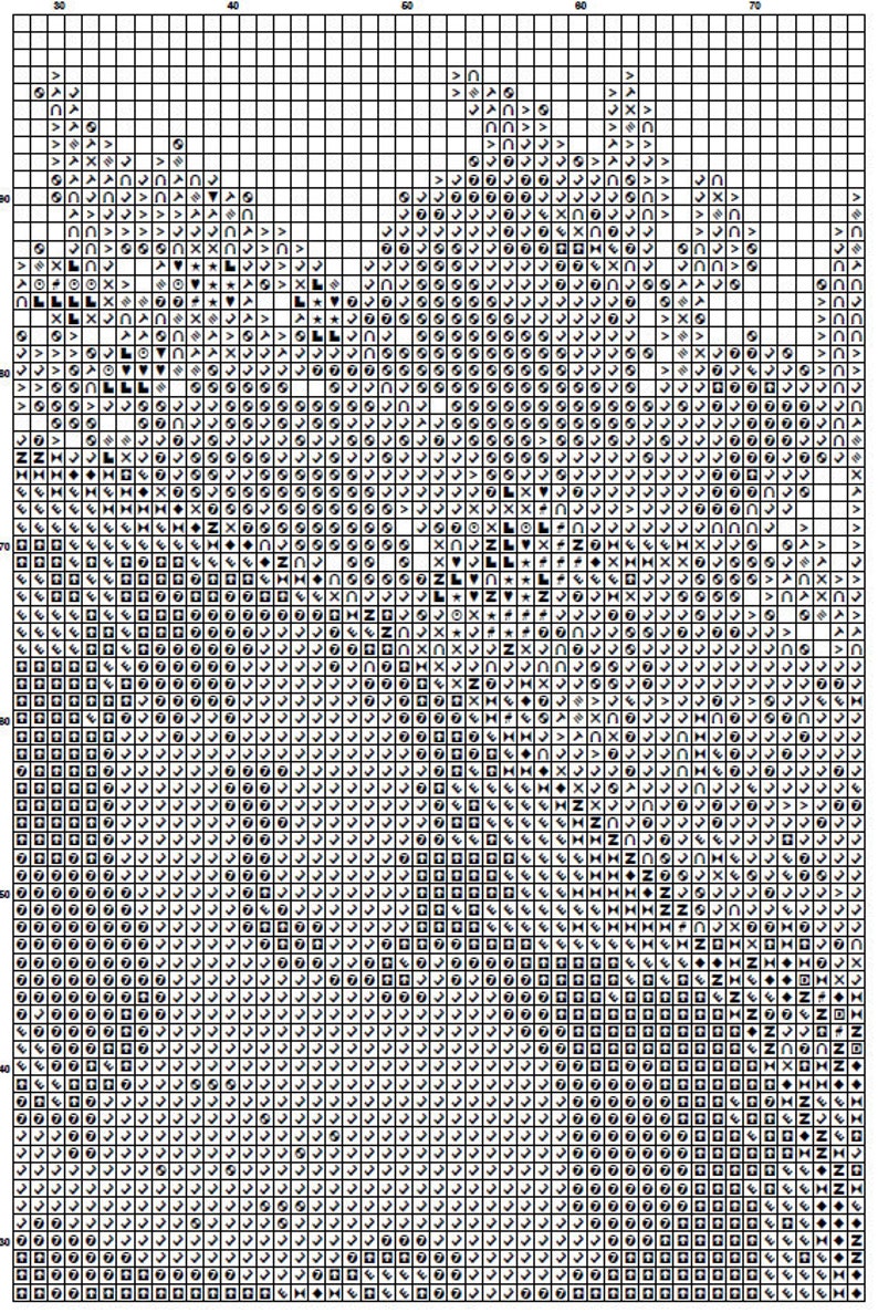 Pink Moon Cross Stitch Pattern Instant PDF Download Moon | Etsy