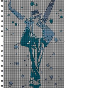 Michael Jackson Cross Stitch Pattern Instant PDF Download - Michael ...