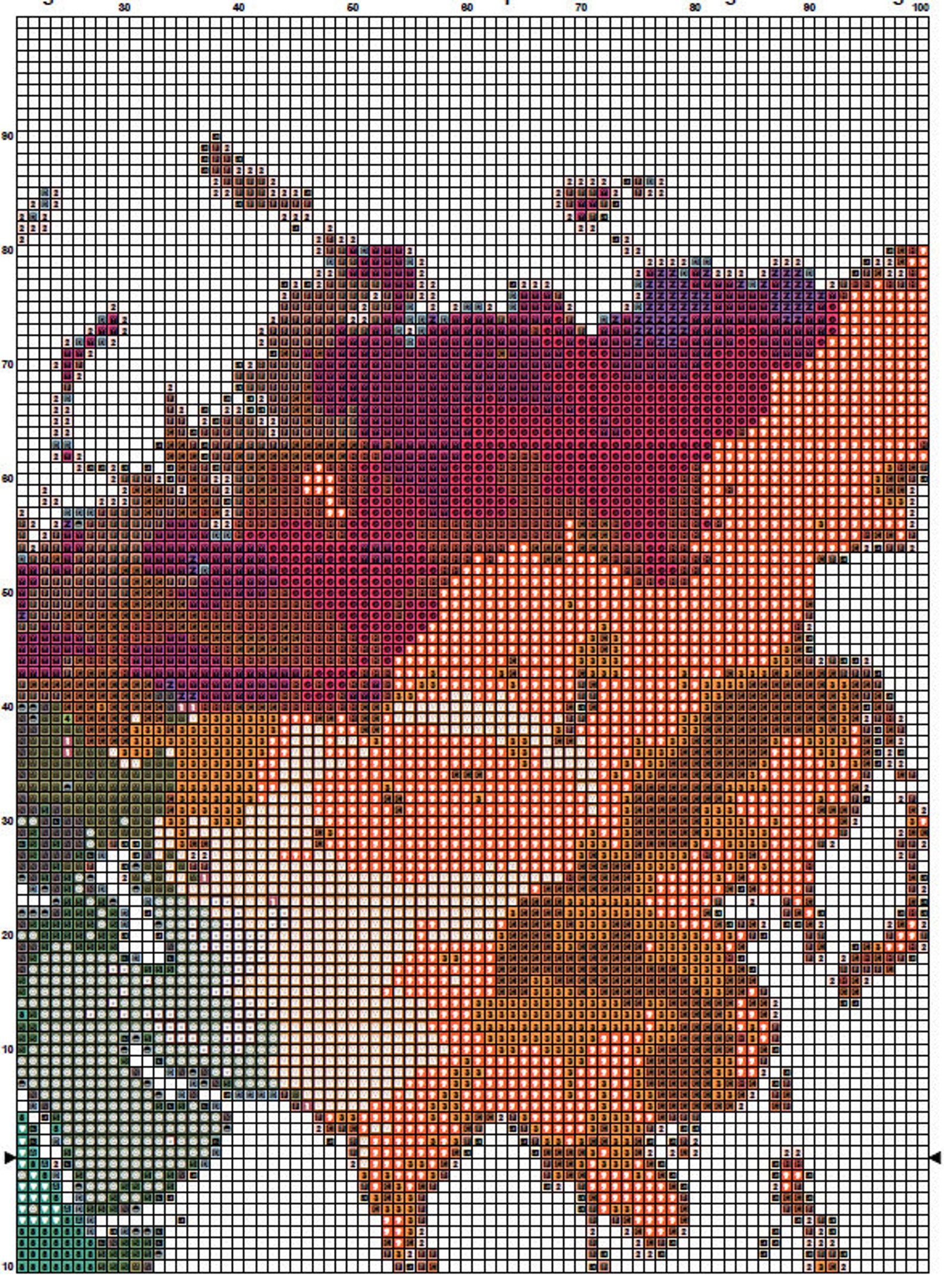 World Map Cross Stitch Pattern 1 Instant PDF Download Earth | Etsy