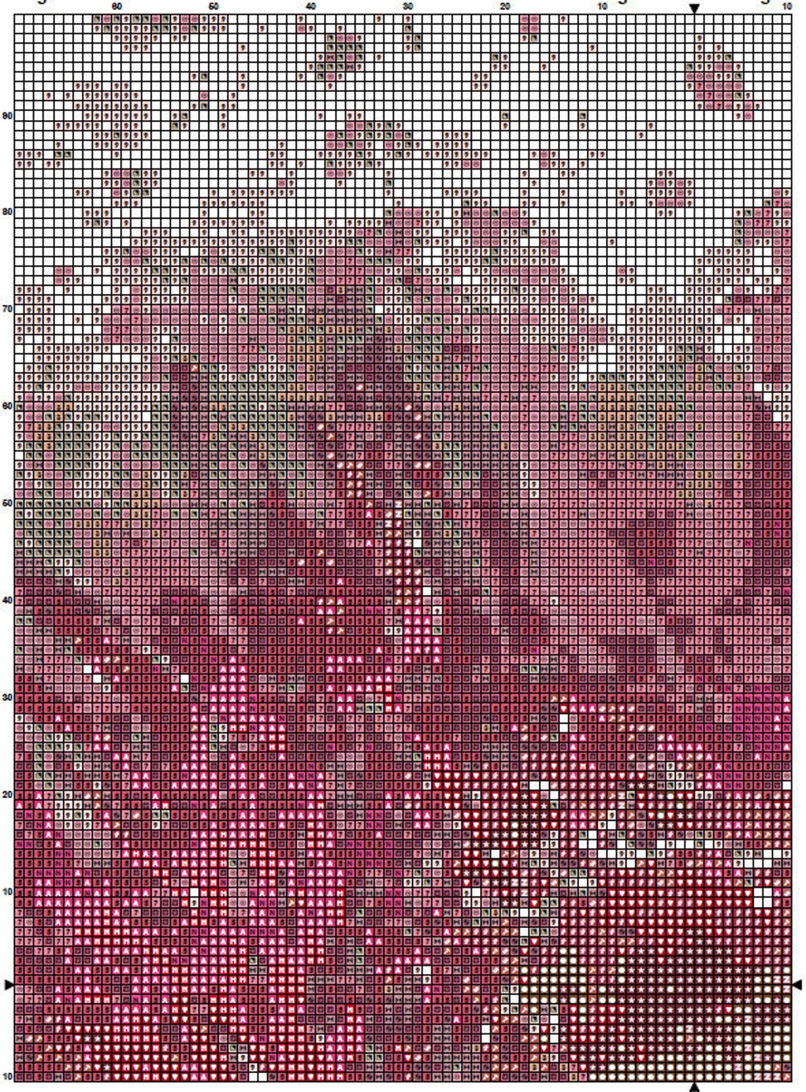 Gerba Flower Cross Stitch Pattern Instant PDF Download - Etsy