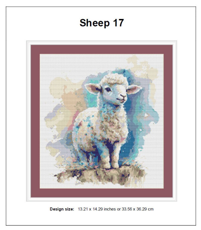 Sheep Cross Stitch Pattern 17 Instant Download Instant PDF - Etsy