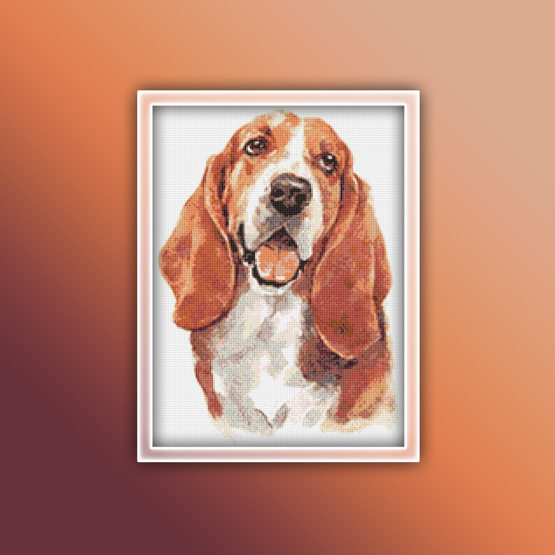 Basset Hound Cross Stitch Pattern 10 Instant PDF Download - Etsy