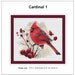 Cardinal Cross Stitch Pattern 1 Instant PDF Download - Etsy