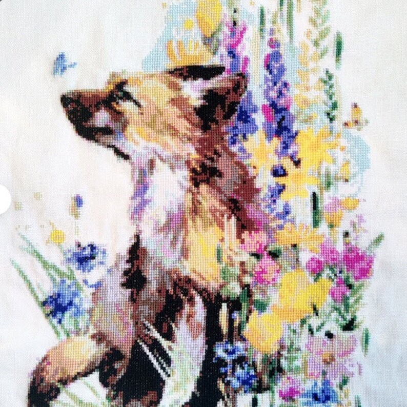 Fox Cross Stitch Pattern 9 Instant PDF Download Fox - Etsy