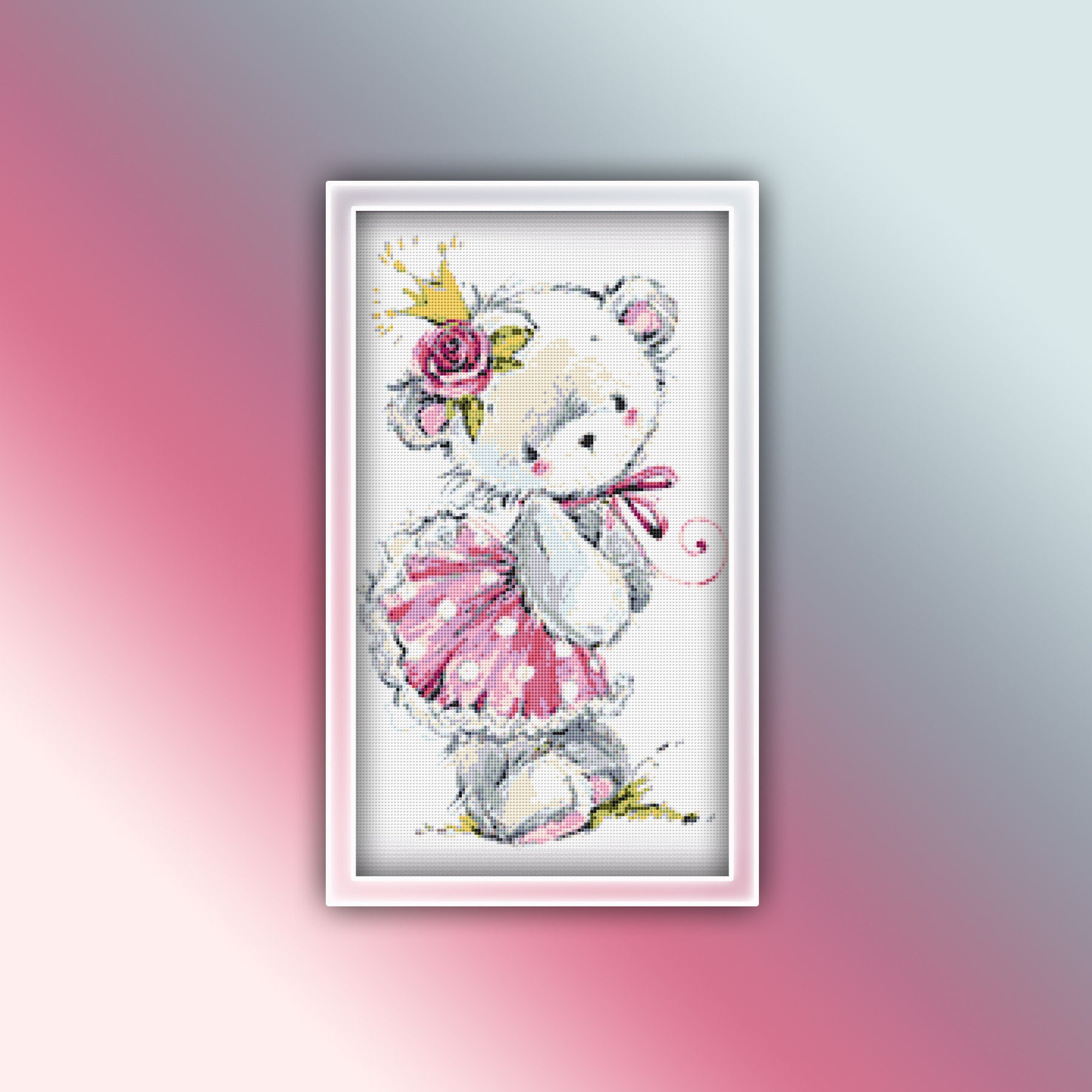 Teddy Bear Cross Stitch Pattern 8 Instant PDF Download - Teddy Bear ...