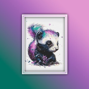 Skunk Cross Stitch Pattern 12 Instant Download Instant PDF Download ...