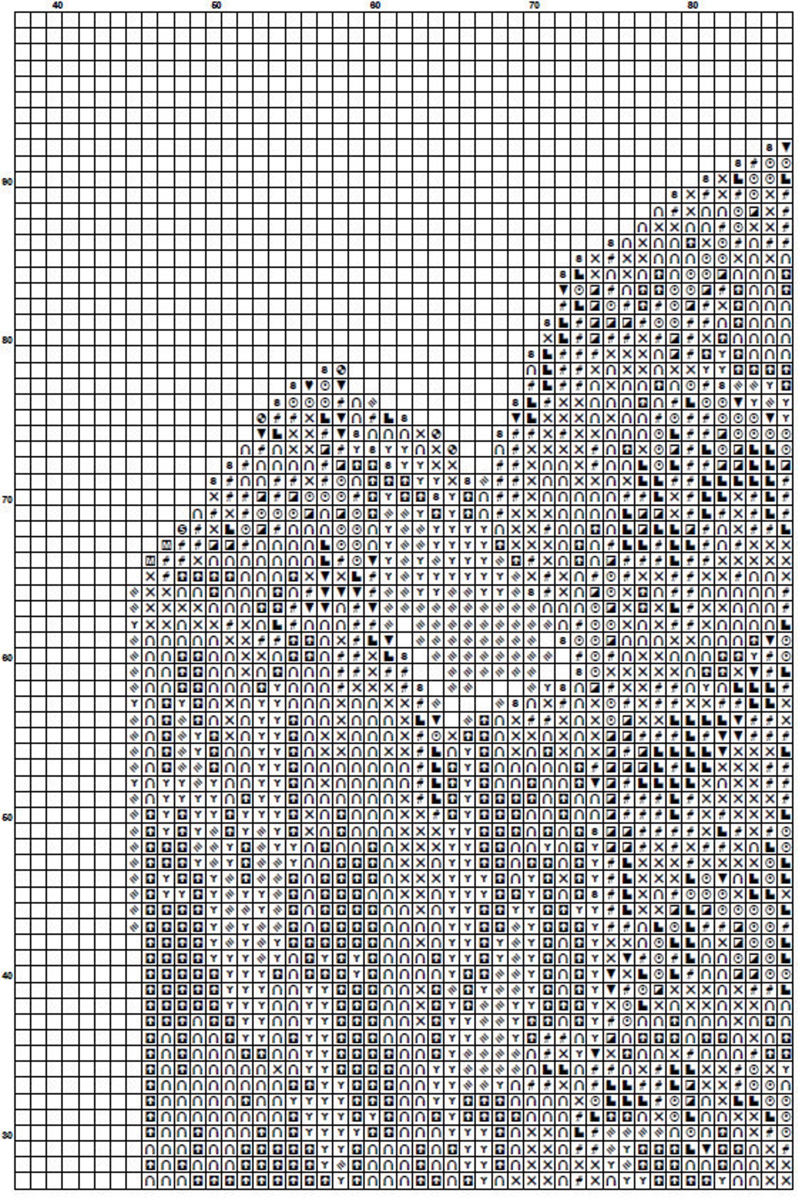 Crystals Cross Stitch Pattern 1 Instant PDF Download Crystal - Etsy