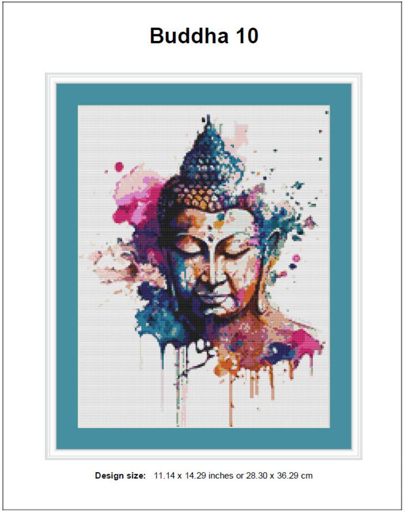 Buddha Cross Stitch Pattern 10 Instant Download Instant PDF Download ...