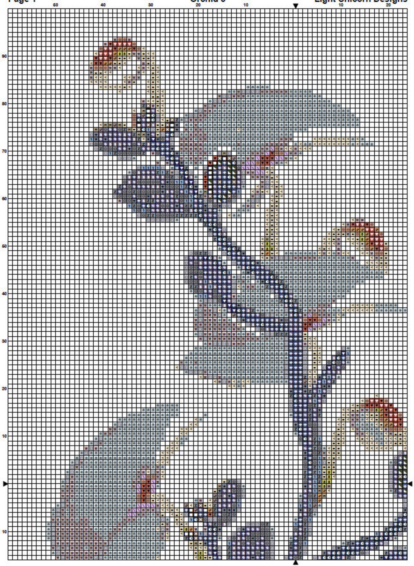 Orchid Cross Stitch Pattern 5 Instant PDF Download Flowers - Etsy
