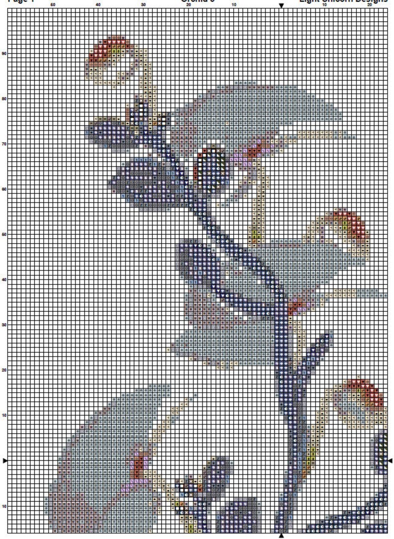 Orchid Cross Stitch Pattern 5 Instant PDF Download Flowers - Etsy