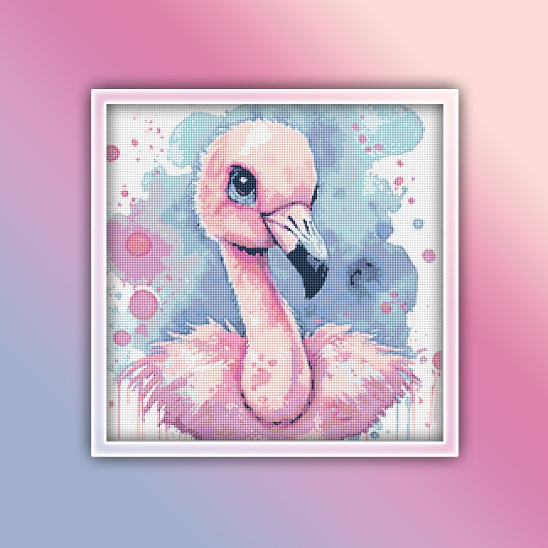 Flamingo Cross Stitch Pattern 10 Instant PDF Download Flamingo ...