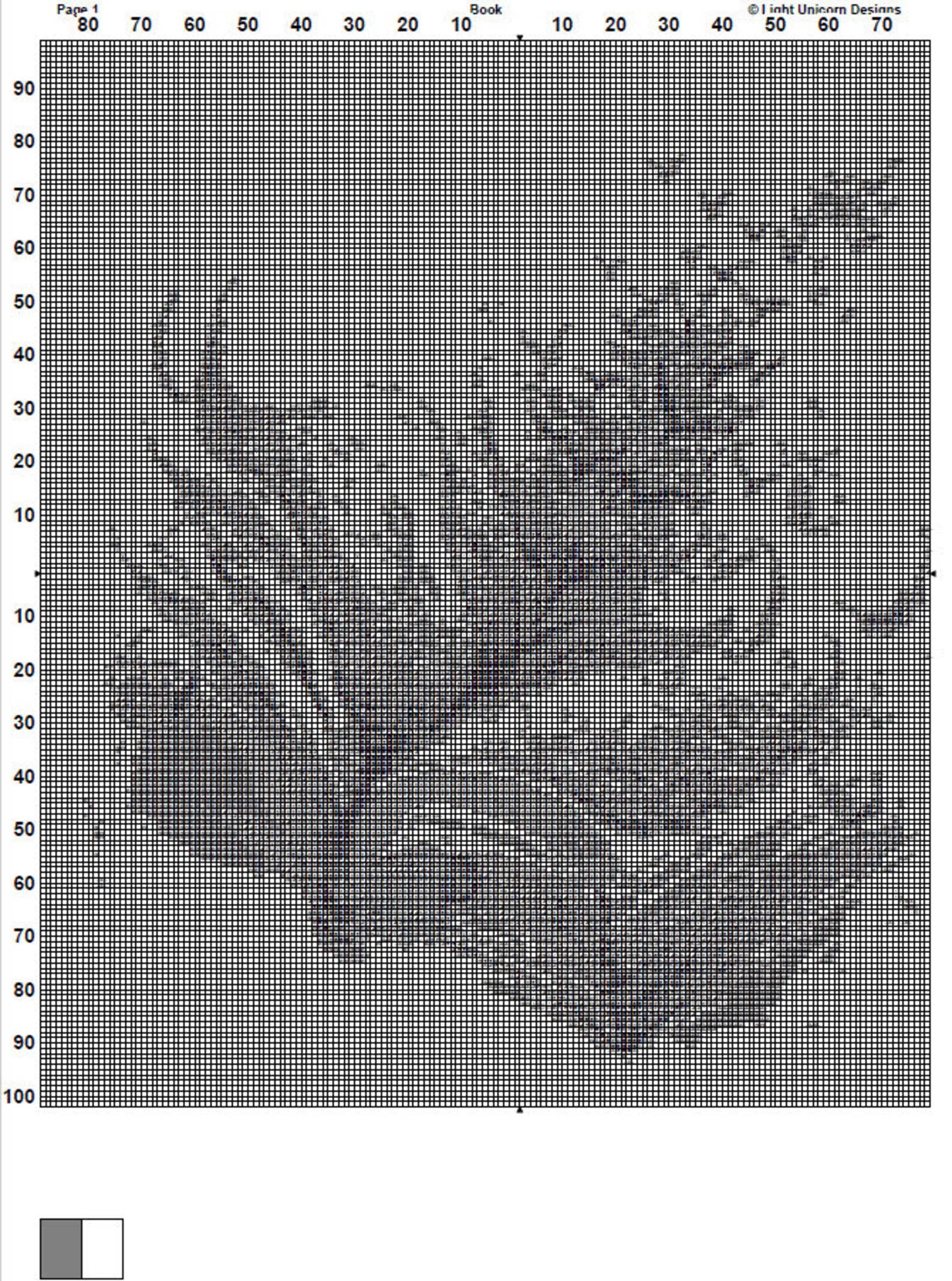 Book Cross Stitch Pattern Instant PDF Download - Book Watercolor Cross ...
