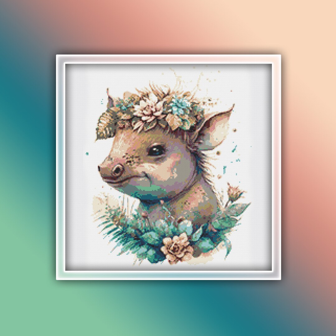 Warthog Cross Stitch Pattern 8 Instant PDF Download Bush Pig - Etsy