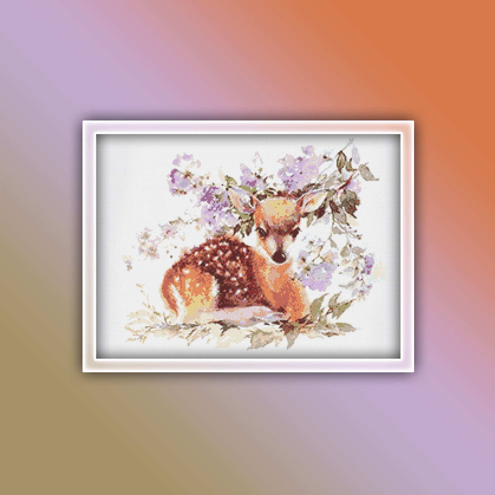 Deer Cross Stitch Pattern 13 Instant PDF Download Deer | Etsy