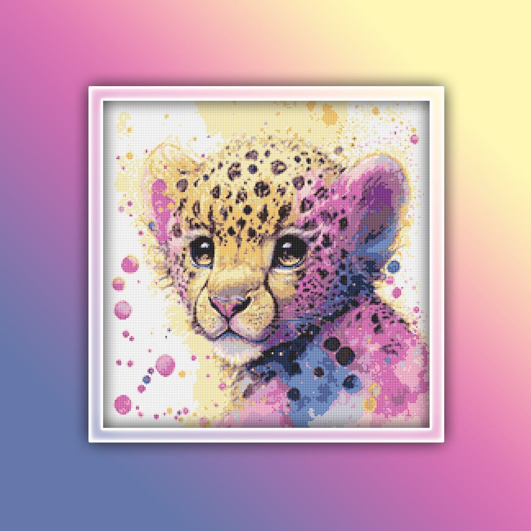 Cheetah Cross Stitch Pattern 13 Instant PDF Download - Cheetah ...