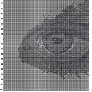 Green Eye Cross Stitch Pattern 1 Instant PDF Download - Green Eyes ...