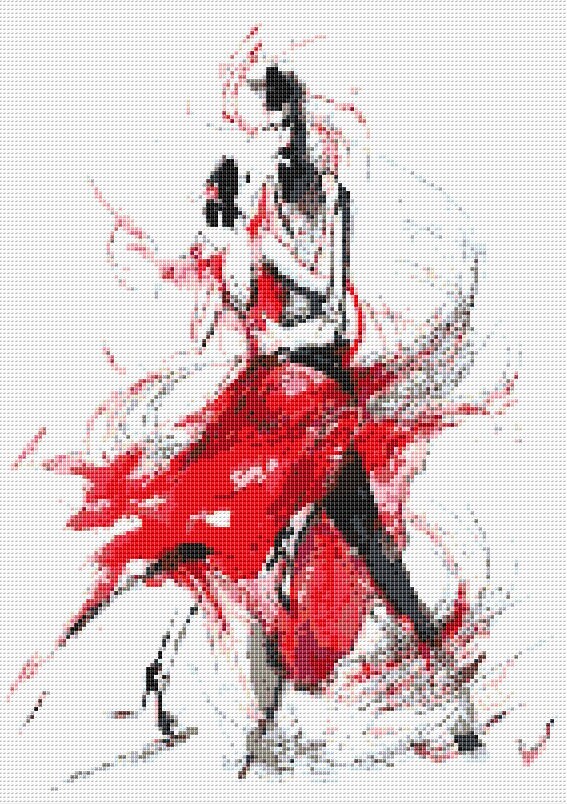 Dancing Lovers Cross Stitch Pattern 4 Instant PDF Download | Etsy