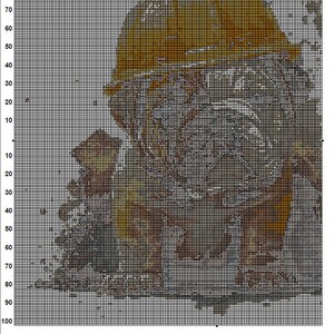 English Bulldog Cross Stitch Pattern 1 Instant PDF Download - Bulldog ...