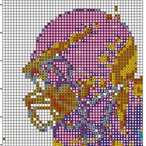 Football Player Cross Stitch Pattern 1 Instant Download | Etsy