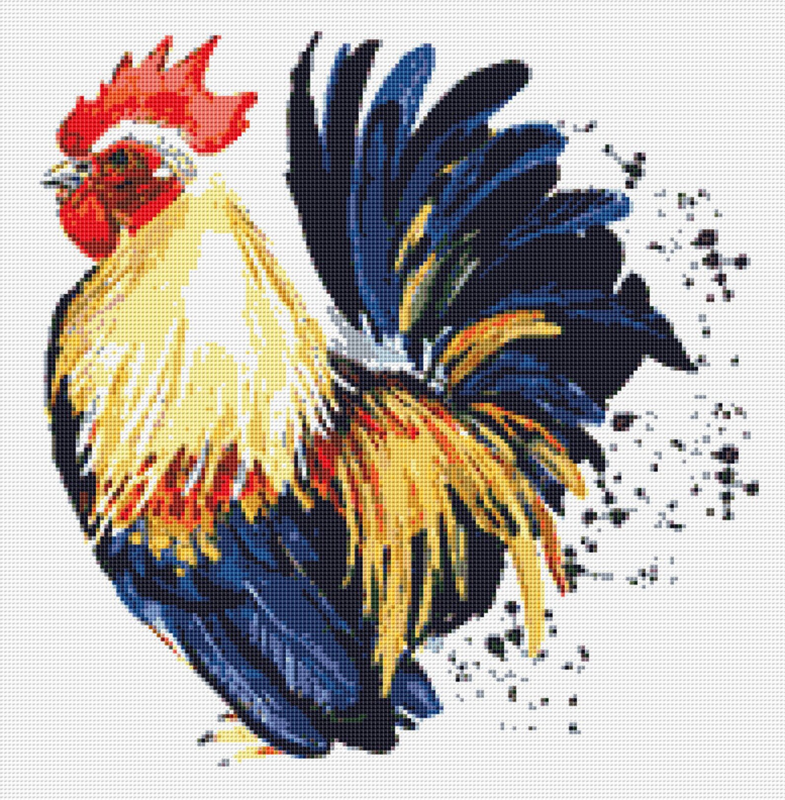 Serama Chicken Cross Stitch Pattern Instant PDF Download - Etsy