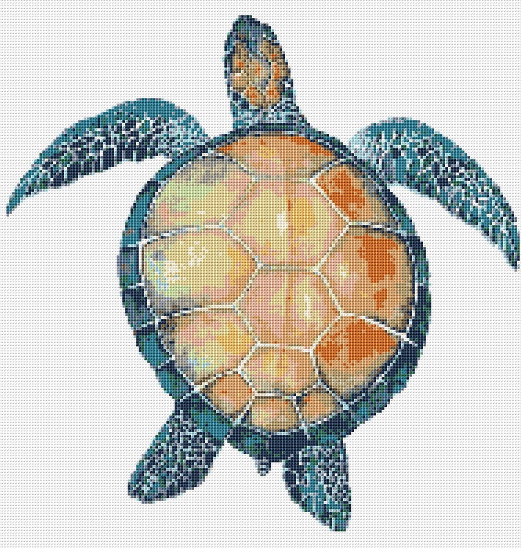 Sea Turtle Cross Stitch Pattern 5 Instant PDF Download Sea - Etsy