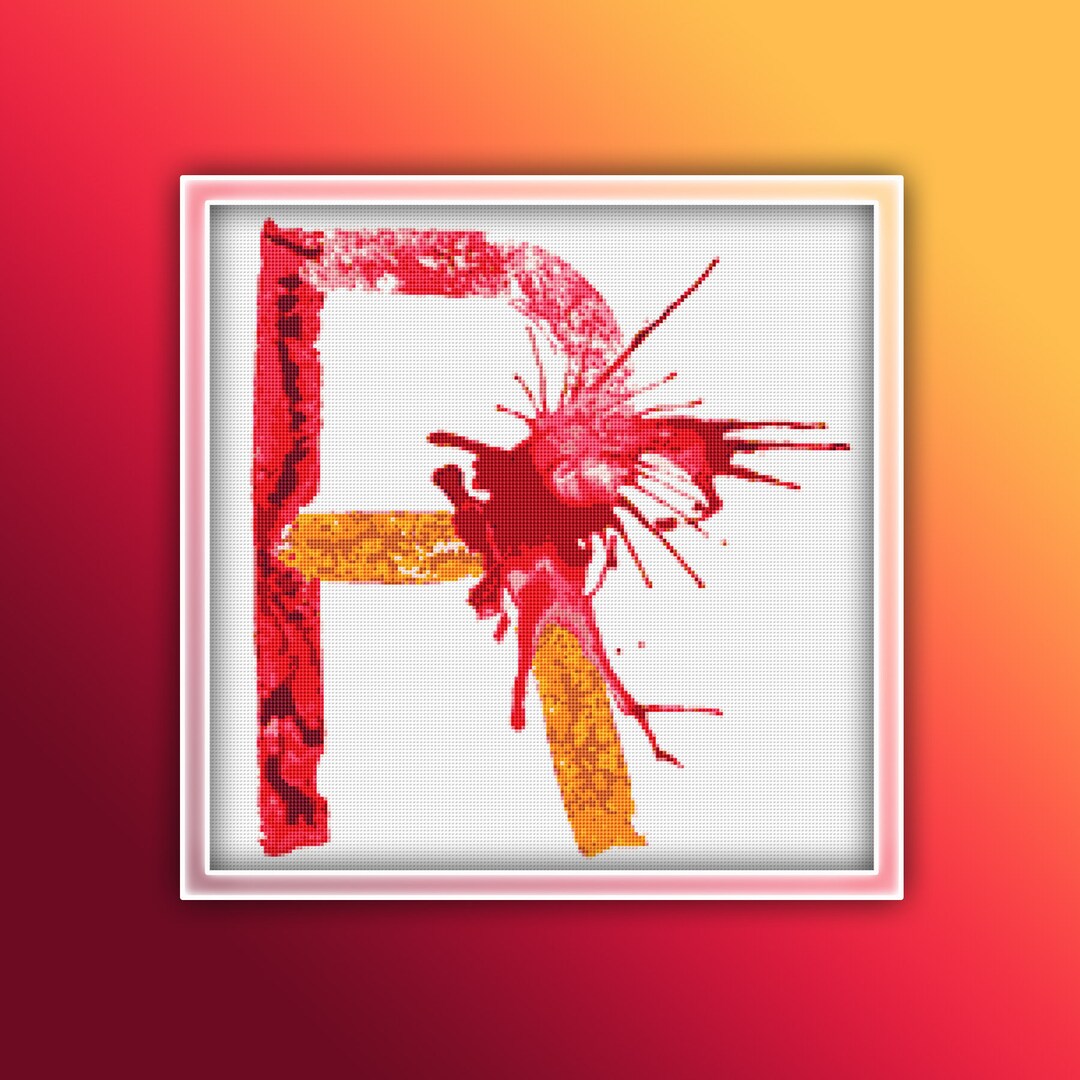 Watercolor R Alphabet Monogram 1 Cross Stitch Pattern Instant PDF ...