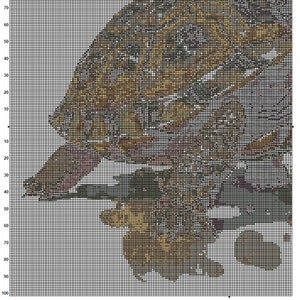Russian Tortoise Cross Stitch Pattern Instant PDF Download - Turtle ...