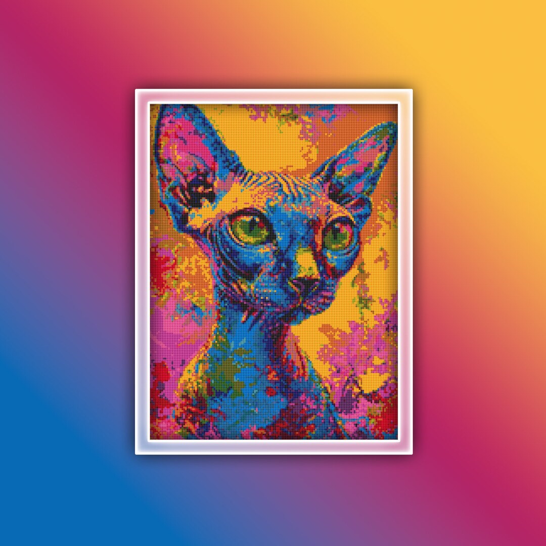 Sphynx Cat Cross Stitch Pattern 2 Instant Download Instant PDF Download ...