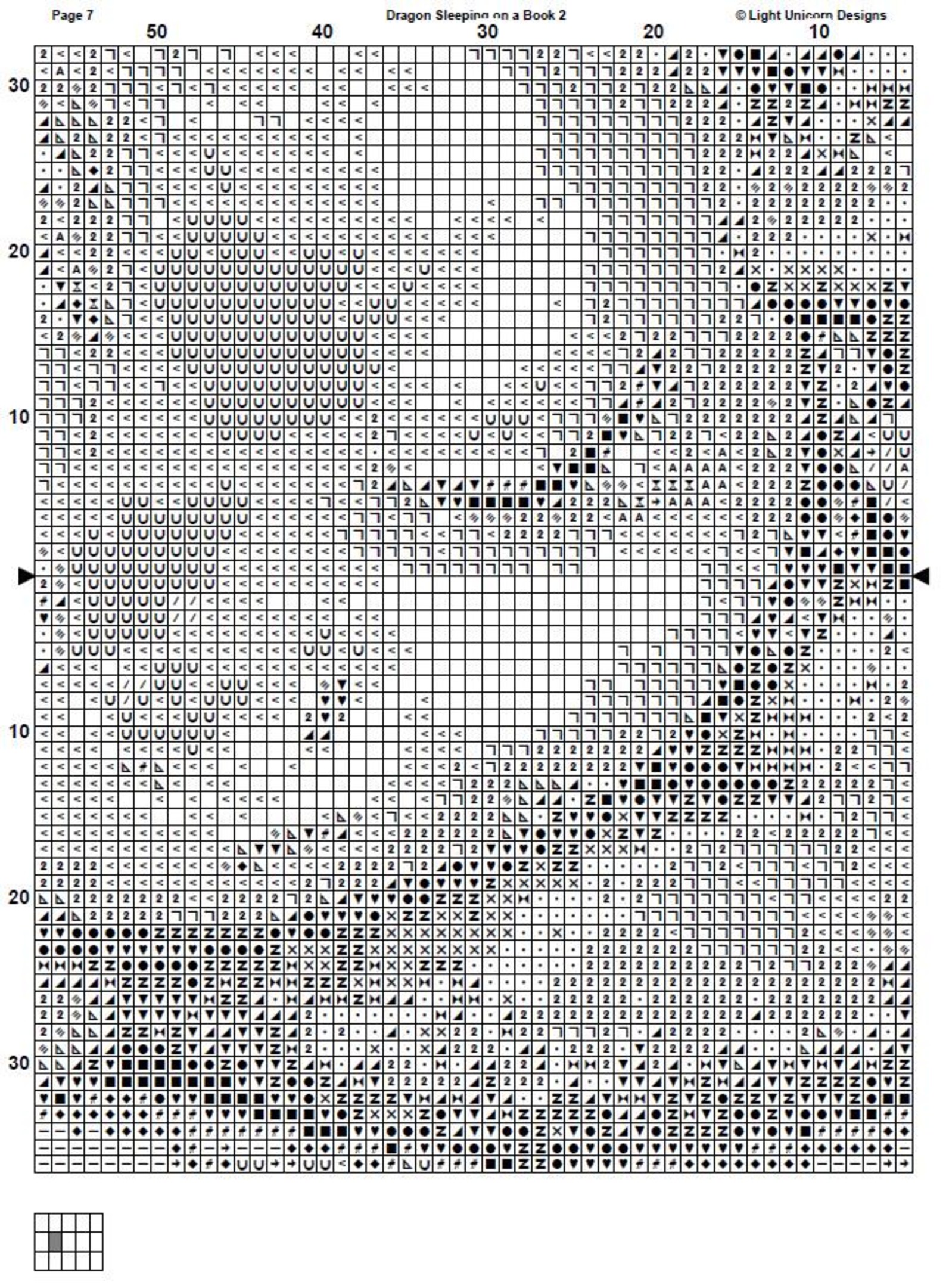 Dragon Sleeping on a Book Cross Stitch Pattern 2 Instant PDF Download ...