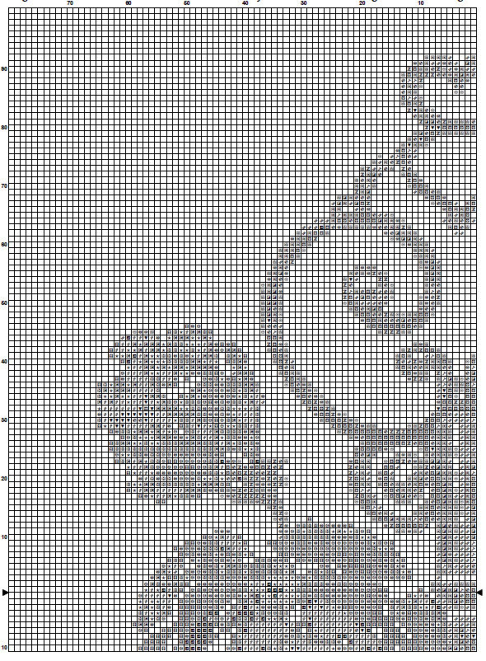 Rose Key Cross Stitch Pattern 4 Instant PDF Download Roses - Etsy