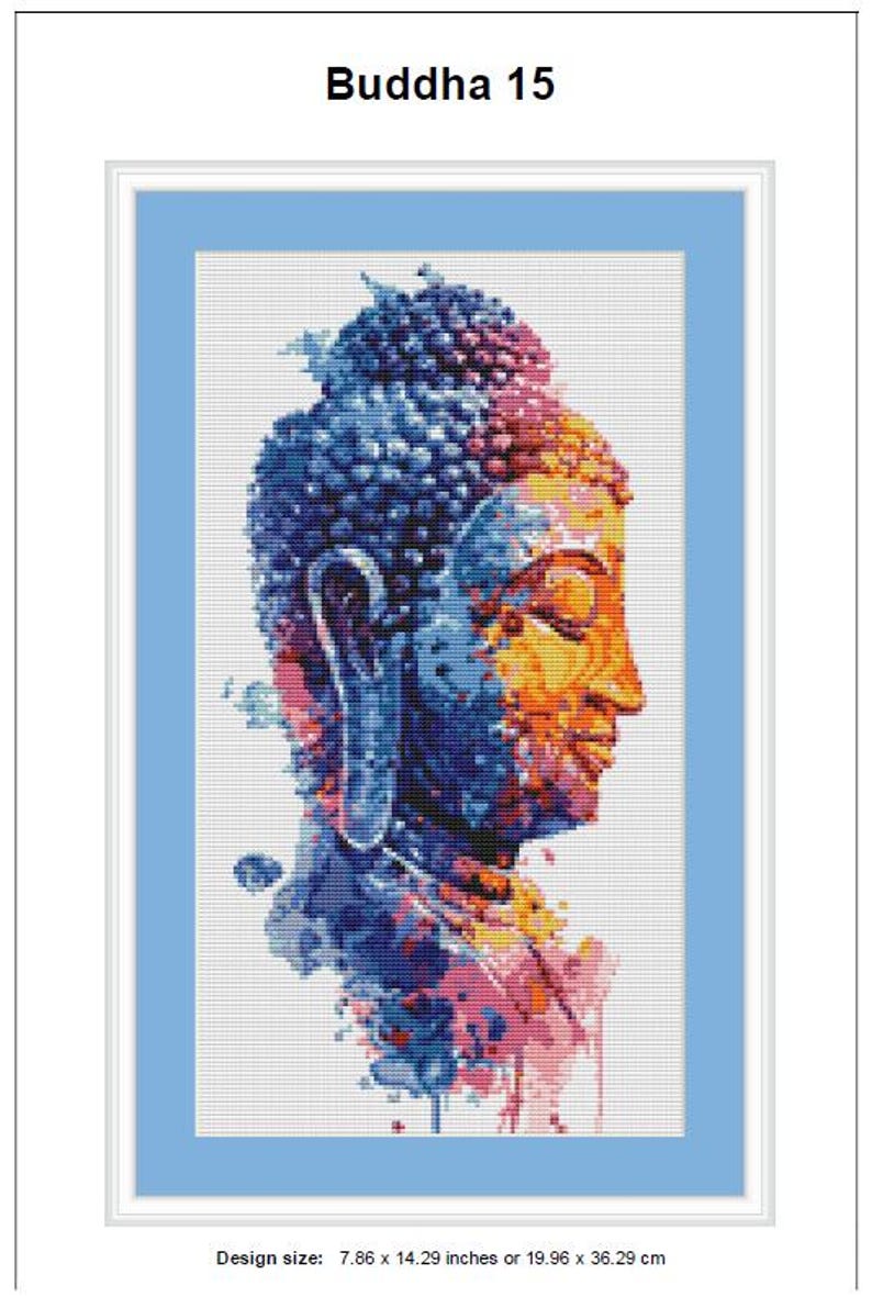 Buddha Cross Stitch Pattern 15 Instant Download Instant PDF Download ...