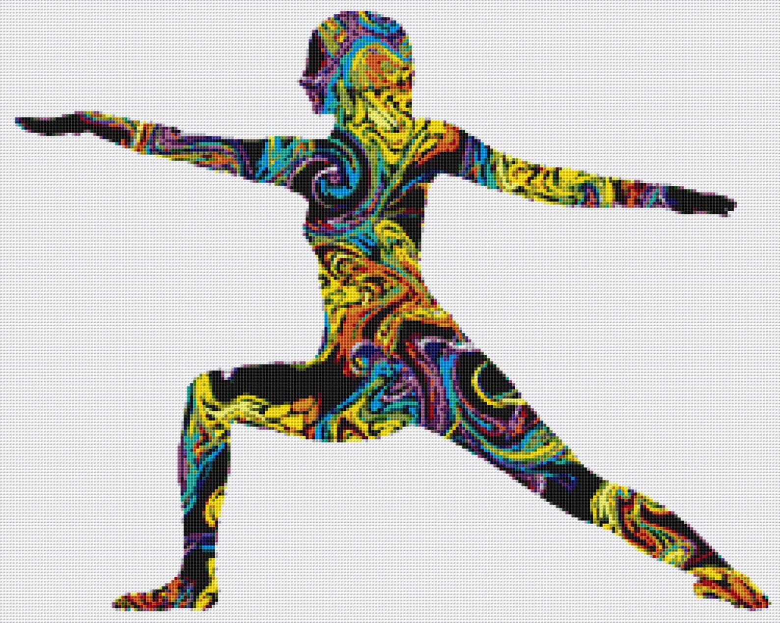 Yoga Cross Stitch Pattern 10 Instant PDF Download Yoga Pose - Etsy