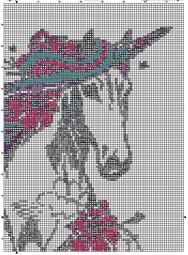 Unicorn Cross Stitch Pattern 5 Instant PDF Download Baby | Etsy