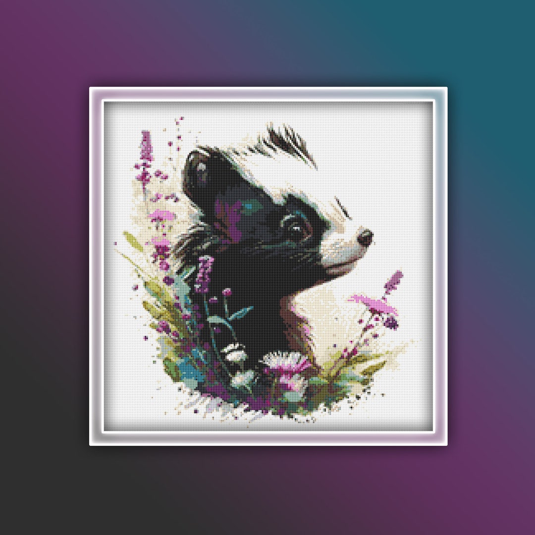 Skunk Cross Stitch Pattern 8 Instant Download Instant PDF Download ...