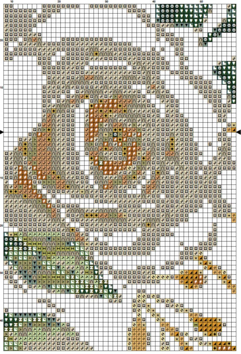 White Roses Cross Stitch Pattern 8 Instant PDF Download Rose - Etsy