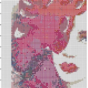 Watercolor Woman Cross Stitch Pattern 3 Instant PDF Download | Etsy
