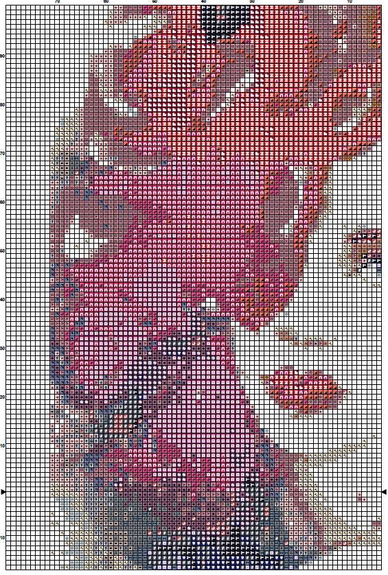 Watercolor Woman Cross Stitch Pattern 3 Instant PDF Download - Etsy