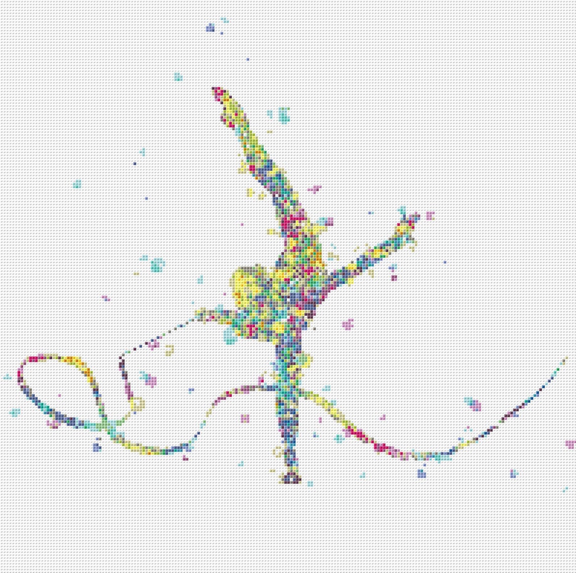 Gymnastics Dancing Cross Stitch Pattern 3 Instant PDF Download - Etsy