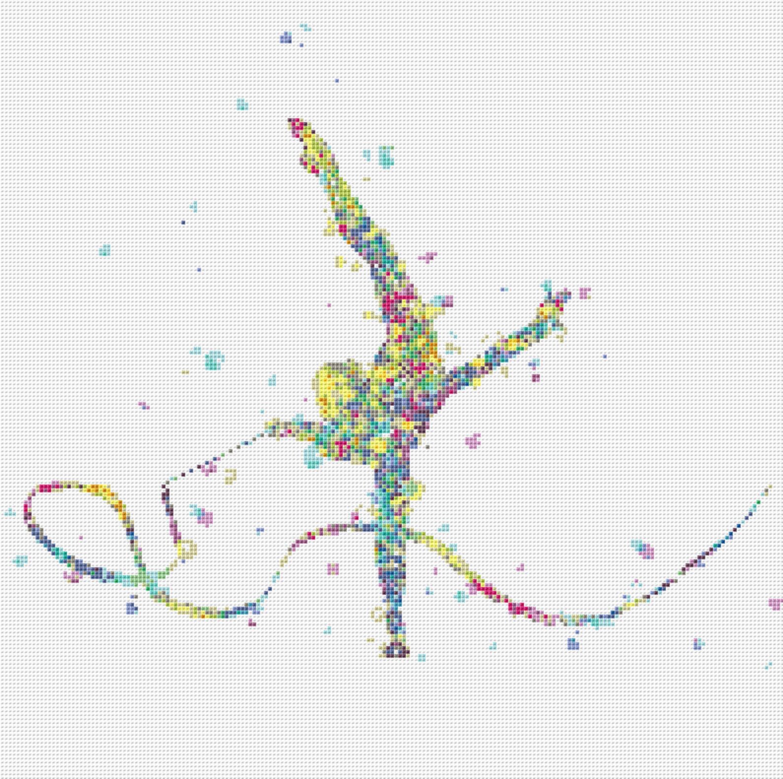 Gymnastics Dancing Cross Stitch Pattern 3 Instant PDF Download - Etsy